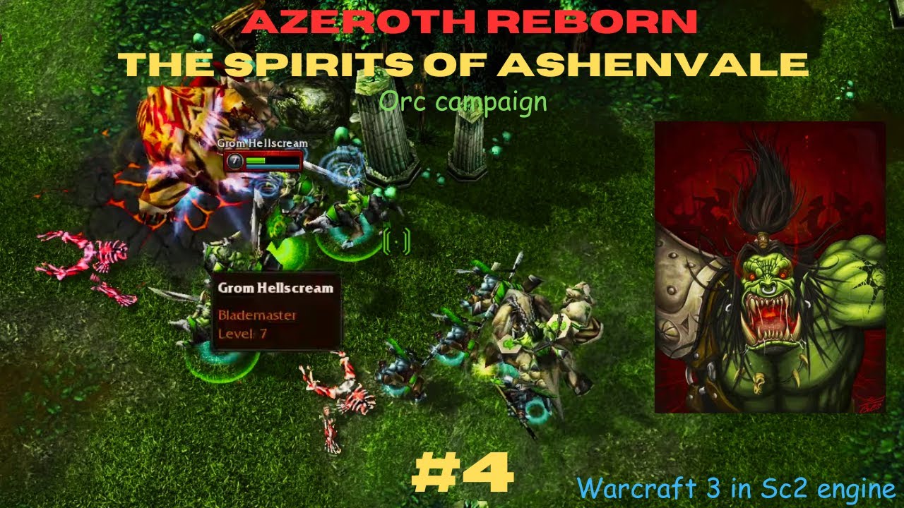 Wc3 in Starcraft 2 -Azeroth Reborn - Orc campaign Chapter 4 - | warcraft 3 reforged | - YouTube