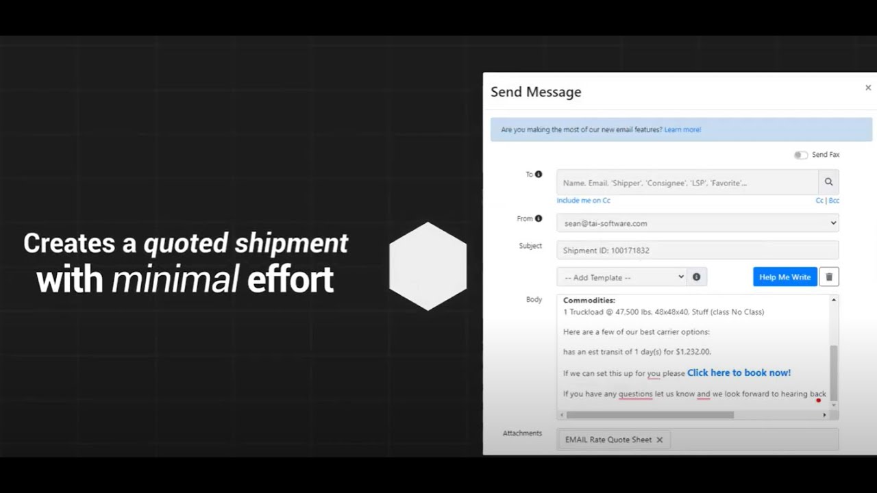 From Inbox to Quote in Seconds: Tai TMS's AI-Powered Email Integration ...