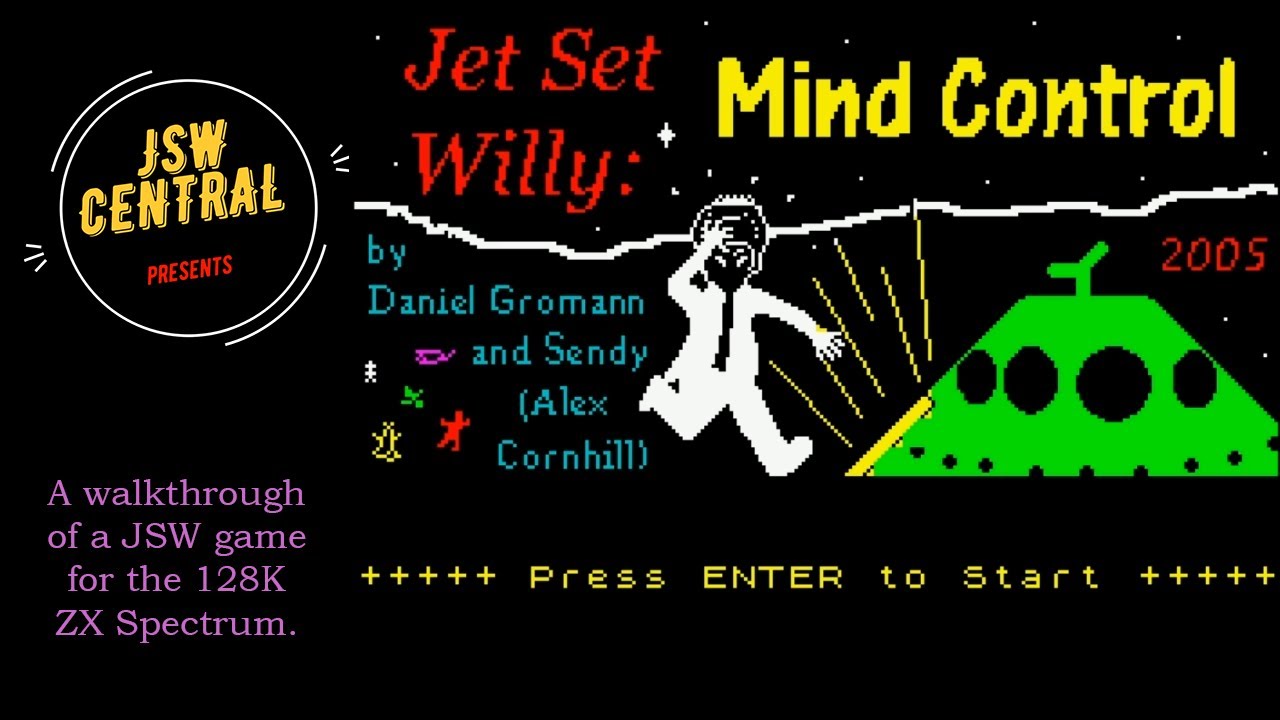 Jet Set Willy: Mind Control walkthrough | ZX Spectrum | JSWCL-008 - YouTube