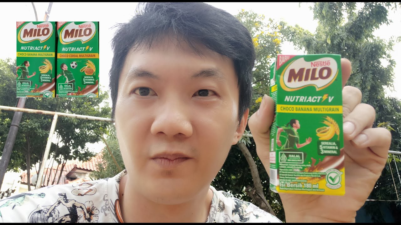 Minum Milo Choco Banana NutriActiv ( NestLe Milo dan Olah Raga Pagi ...