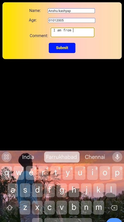 Script Form Validation For Submit Form Ht Htm Html Javascript And Css Viralshorts