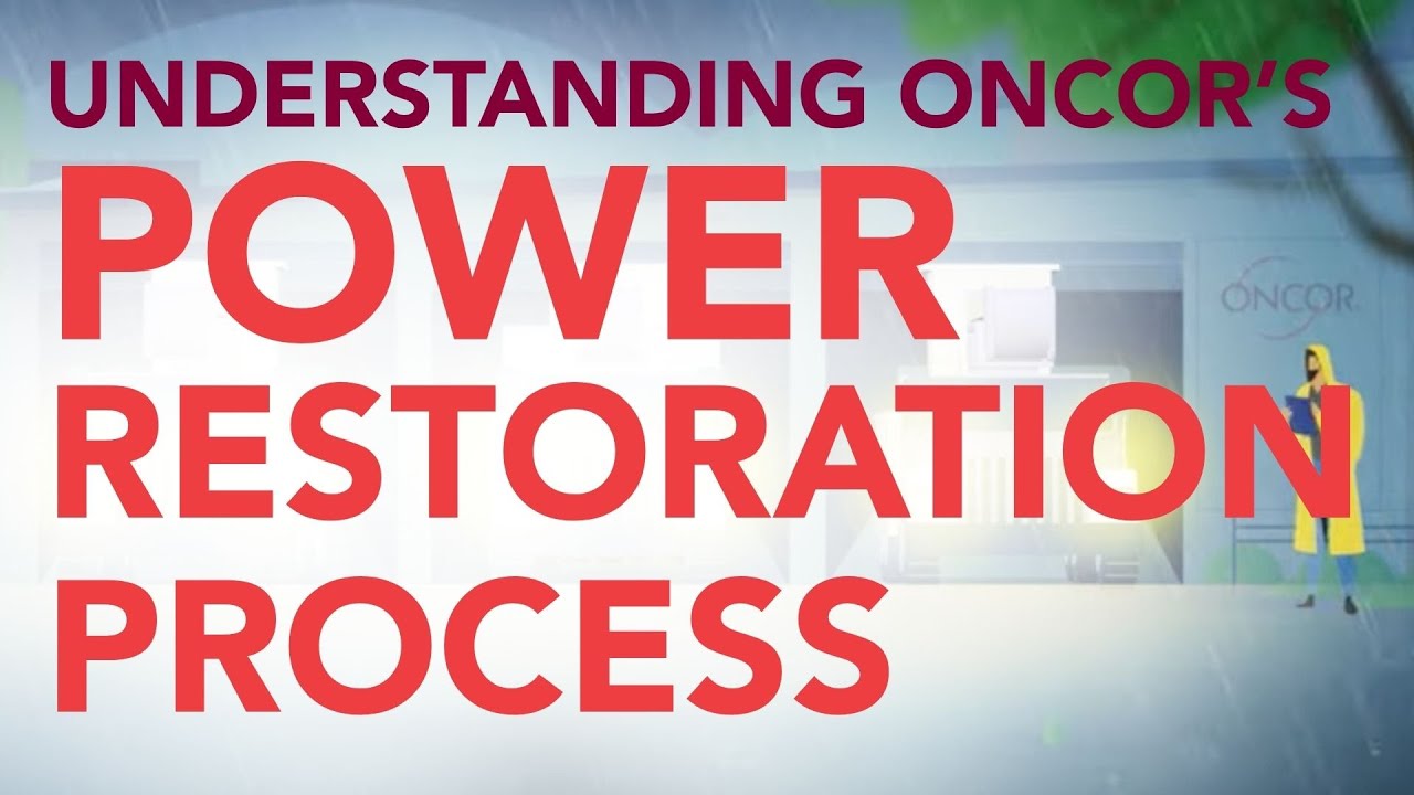 Oncor's Power Restoration Process - YouTube