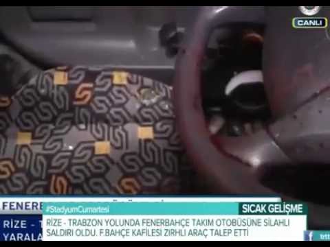 Fenerbahçe Takım Otobüsüne Saldırı: Otobüs İçinden Görüntü