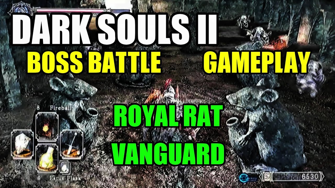 Dark Souls 2 - Royal Rat Vanguard Boss battle - YouTube