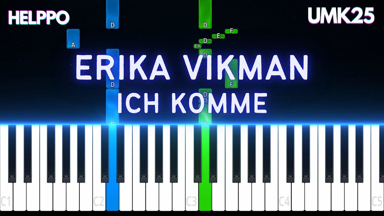 Erika Vikman - ICH KOMME | 🇫🇮 Finland Eurovision 2025 | Easy Piano ...