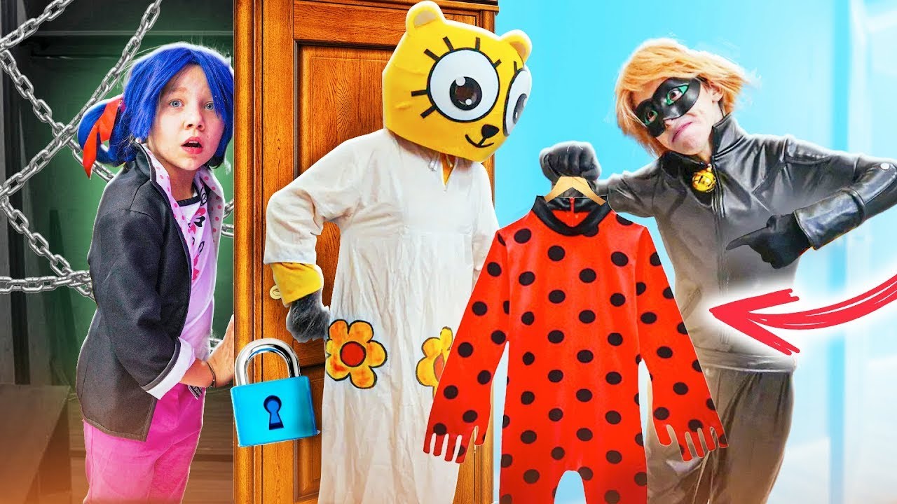 LADYBUG vs SCP! Cartoon Girl YoYo naksir SUPER CAT dalam kehidupan ...