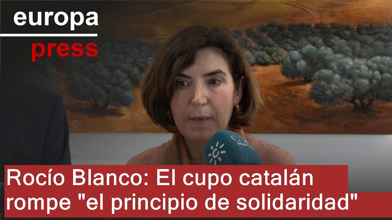 Rocío Blanco rechaza el cupo catalán por "romper el principio de ...
