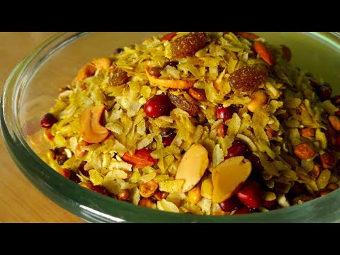 Roasted Chivra Recipe || Crispy Spicy Flatten Rice Recipe || Chivra ...
