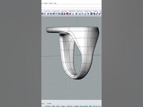SubD Ring Modeling#3d #jewellery #design #rhino #matrix #subd #rings #rhinotutorial #rhinoceros ...