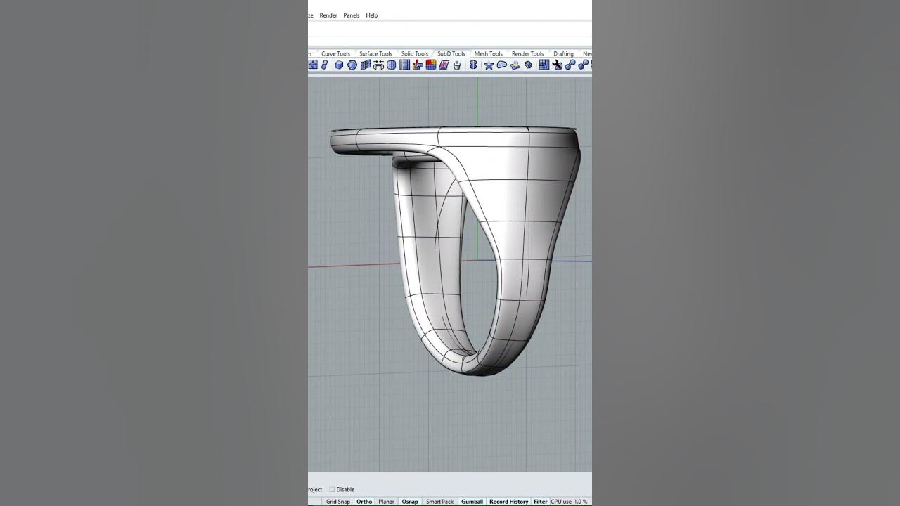 SubD Ring Modeling#3d #jewellery #design #rhino #matrix #subd #rings #rhinotutorial #rhinoceros ...