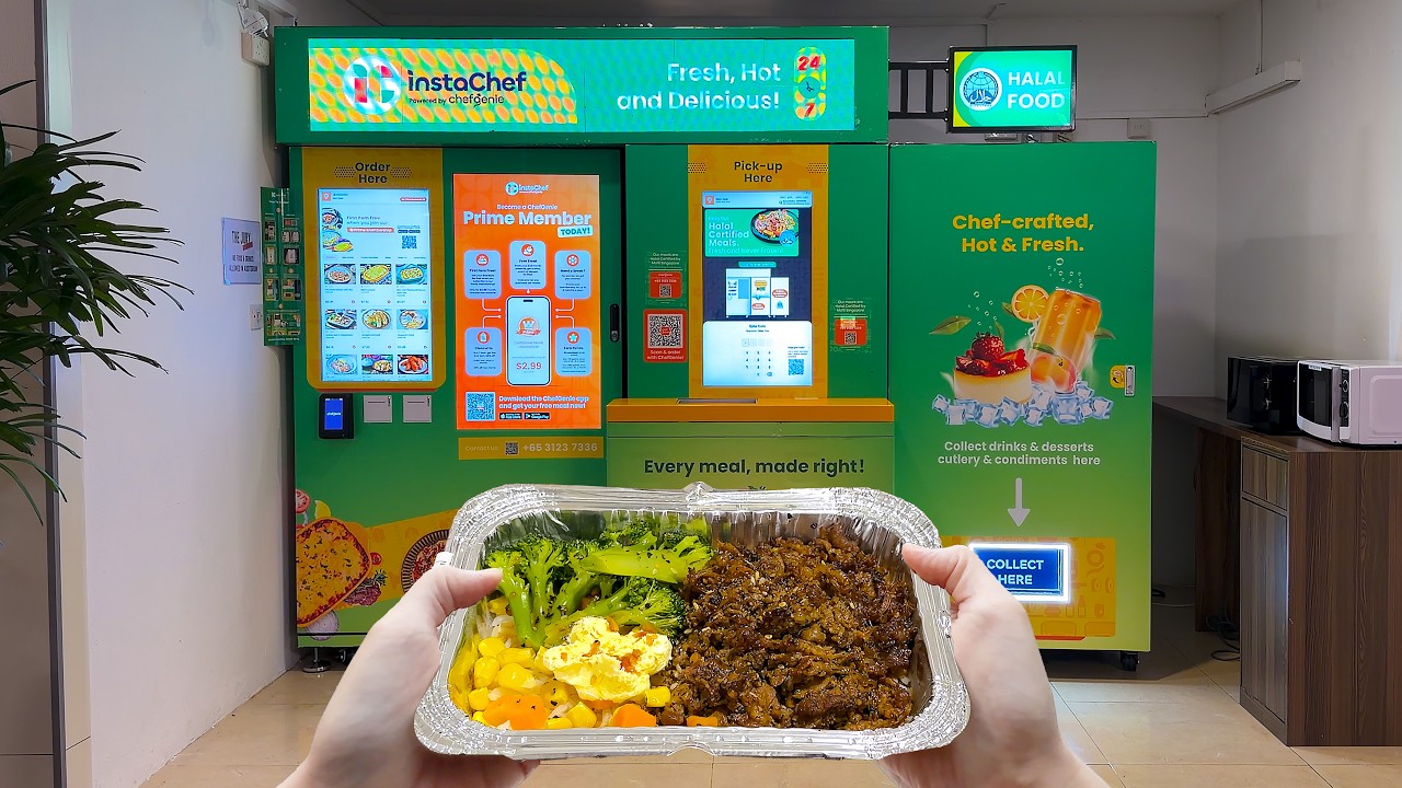Gourmet Dining with Vending Machines - YouTube