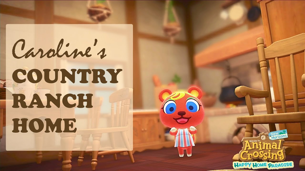 SPEED BUILD | Caroline's Dreamy Country-Ranch Home | ACNH Happy Home ...