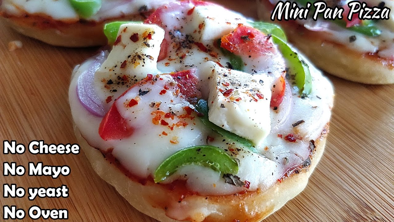 Mini Pan Pizza Recipe | Veg Pizza Recipe | Pizza Without Oven ...