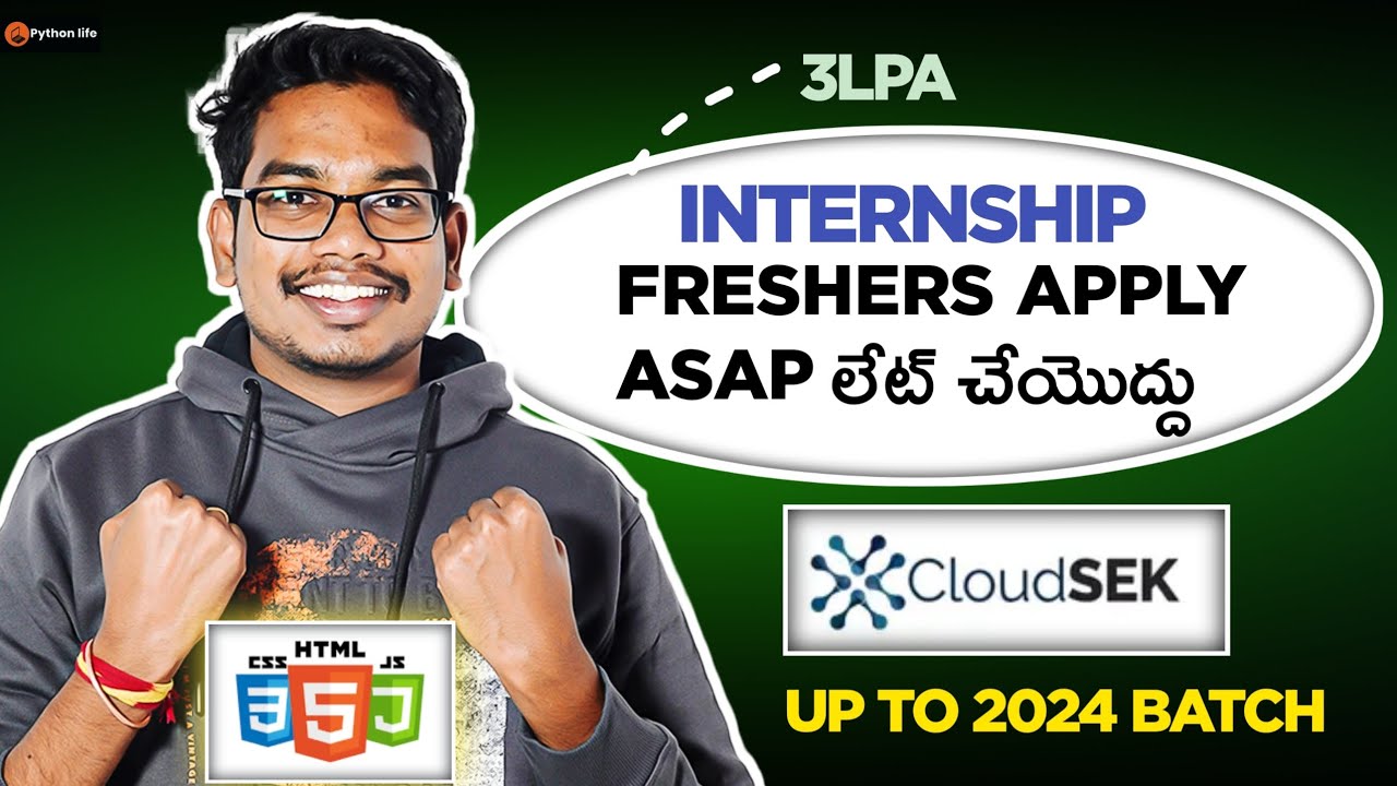 Cloud Sek Hiring Freshers for Internship - YouTube