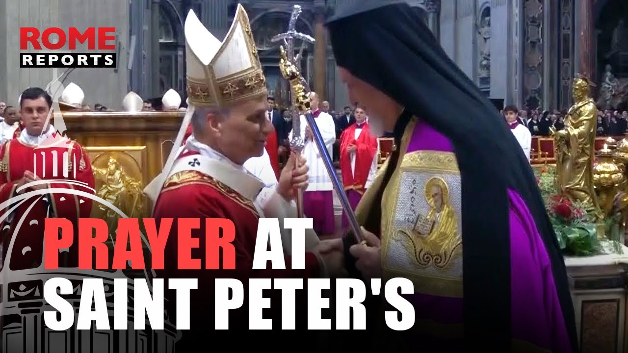 (VIDEO ONLY): Pope Leo and Emmanuel of Chalcedonia pray together at the ...