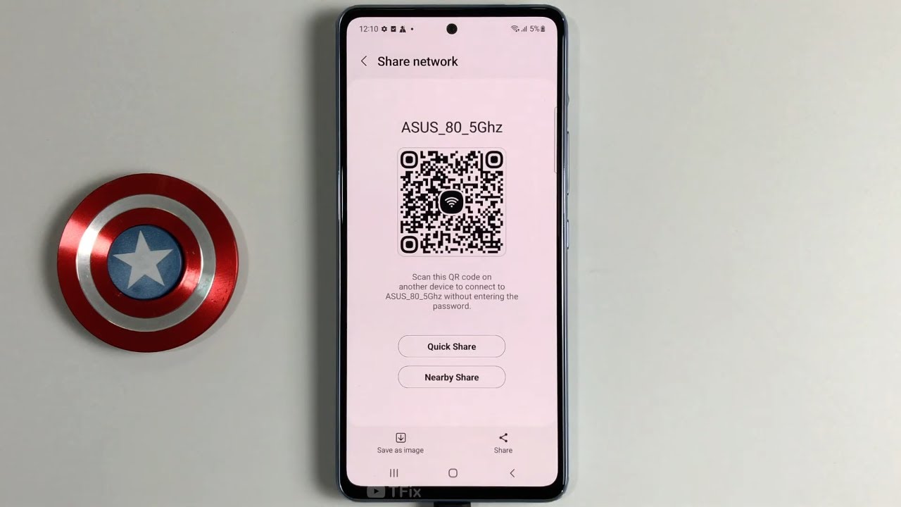 Share wifi password by QR code, connect wifi by QR code on Samsung A53 ...