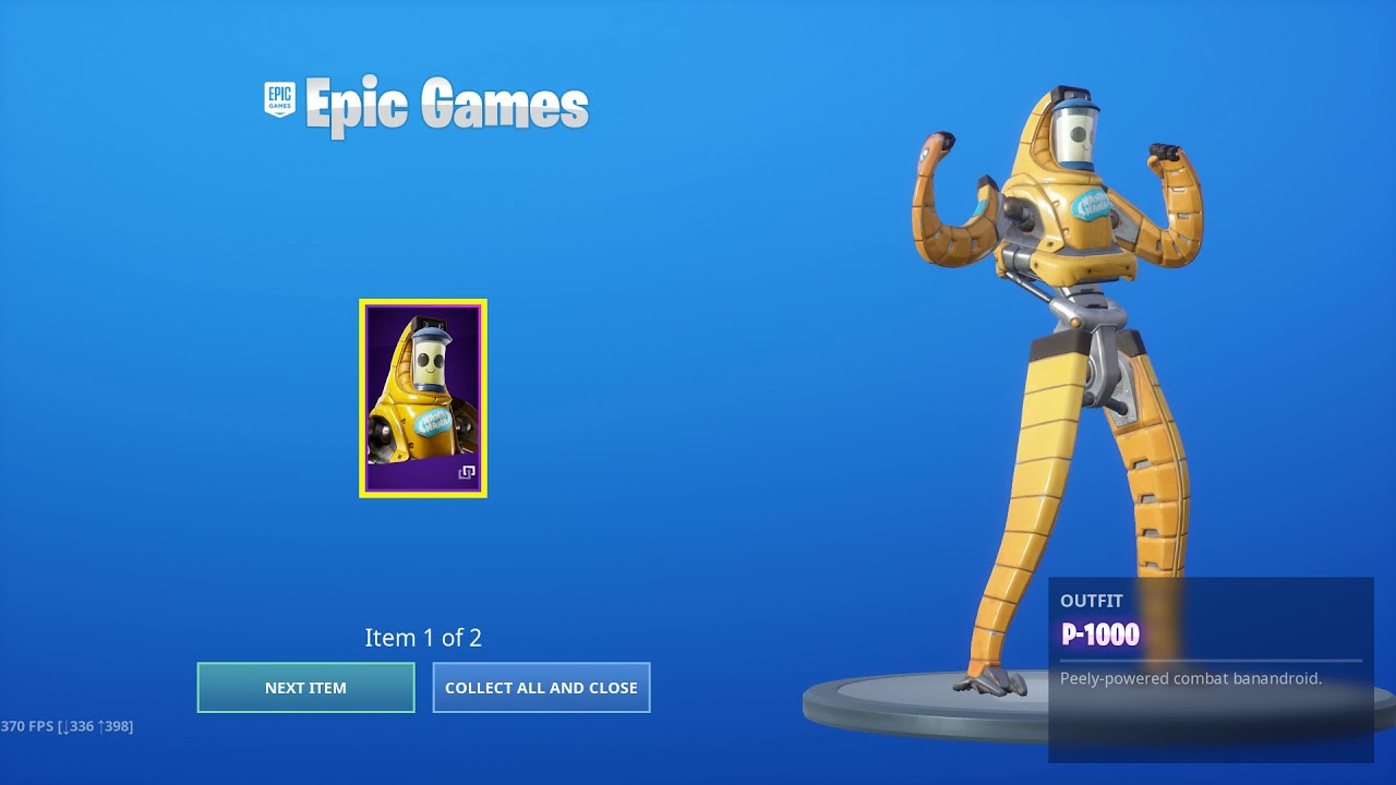 Fortnite: Challenges/ nBKg unlocks the *NEW* "P-1000" Peely skin | # ...