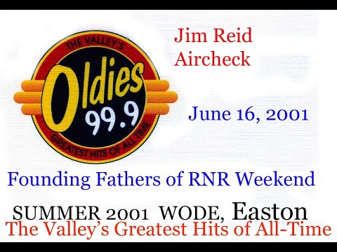 June 16, 2001 Oldies 99.9 (WODE,Easton) Jim Reid Aircheck - YouTube