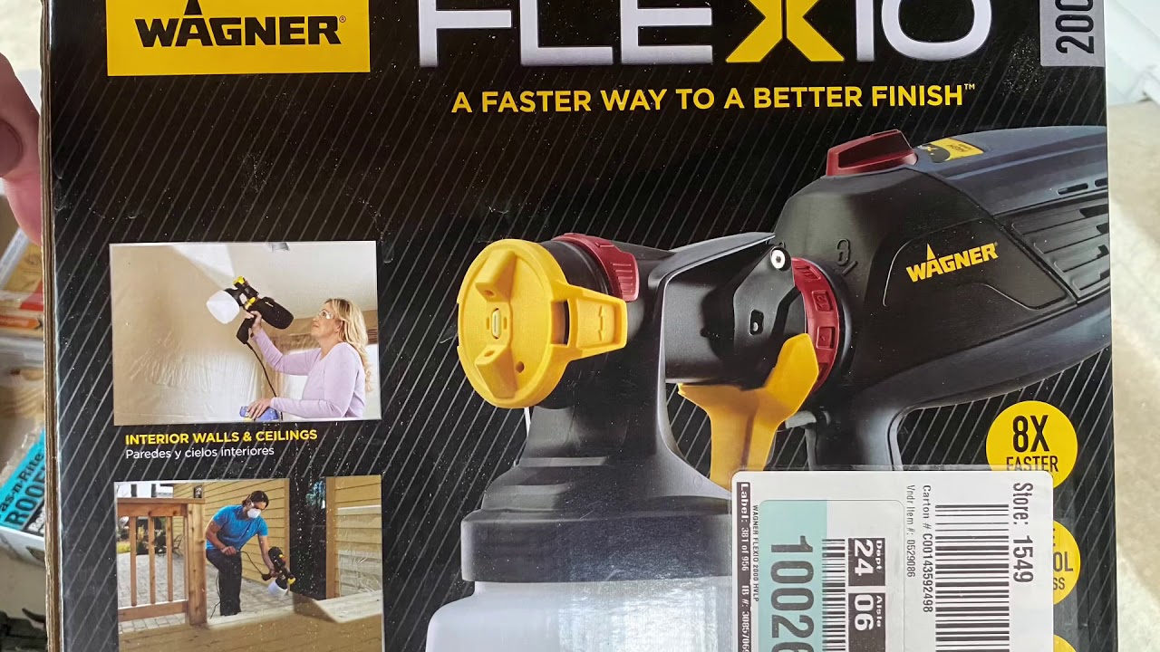 Wagner FleXio Paint Sprayer 2000 Review And Cleaning - YouTube