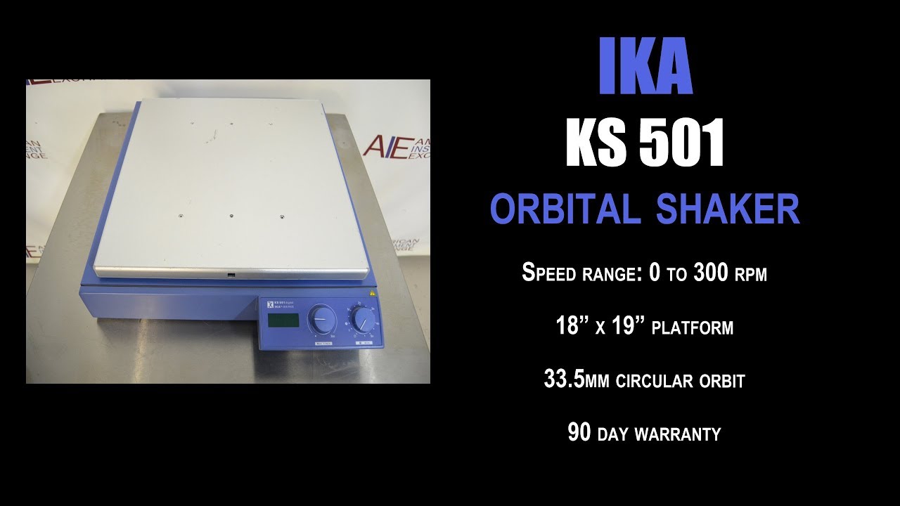 IKA model KS501 orbital shaker (4828KK SHAKER) - YouTube