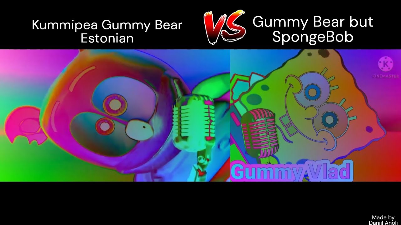 Kummipea Gummy Bear Estonian Effects VS Gummy Bear But SpongeBob ...