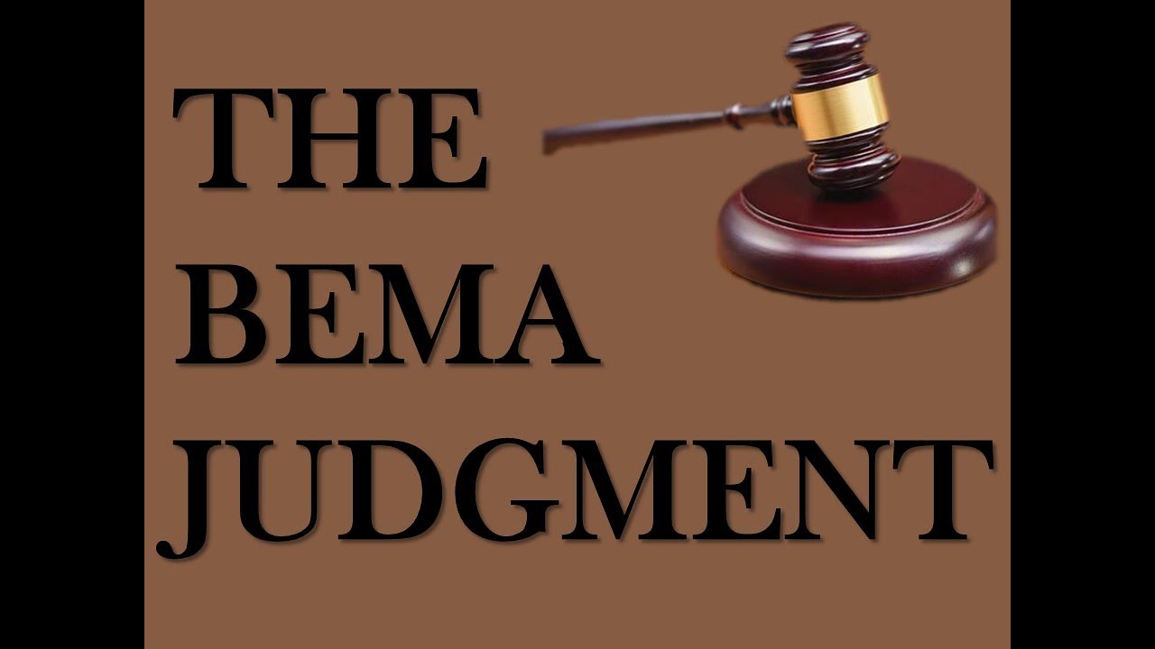 THE BEMA JUDGMENT - YouTube
