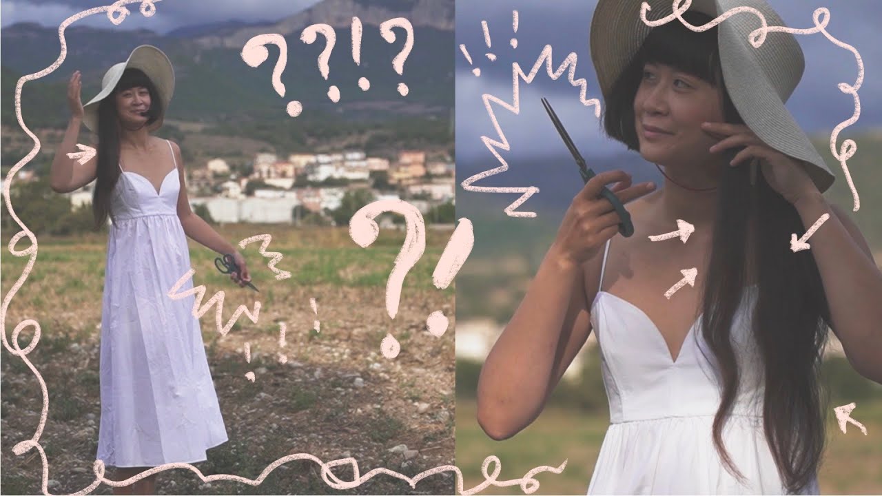 Cutting off my hair in the middle of nowhere - YouTube