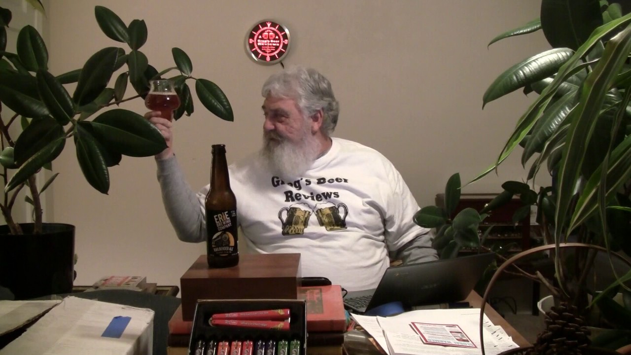 Beer Review # 2327 Erie Brewing Railbender Scottish Style Ale - YouTube