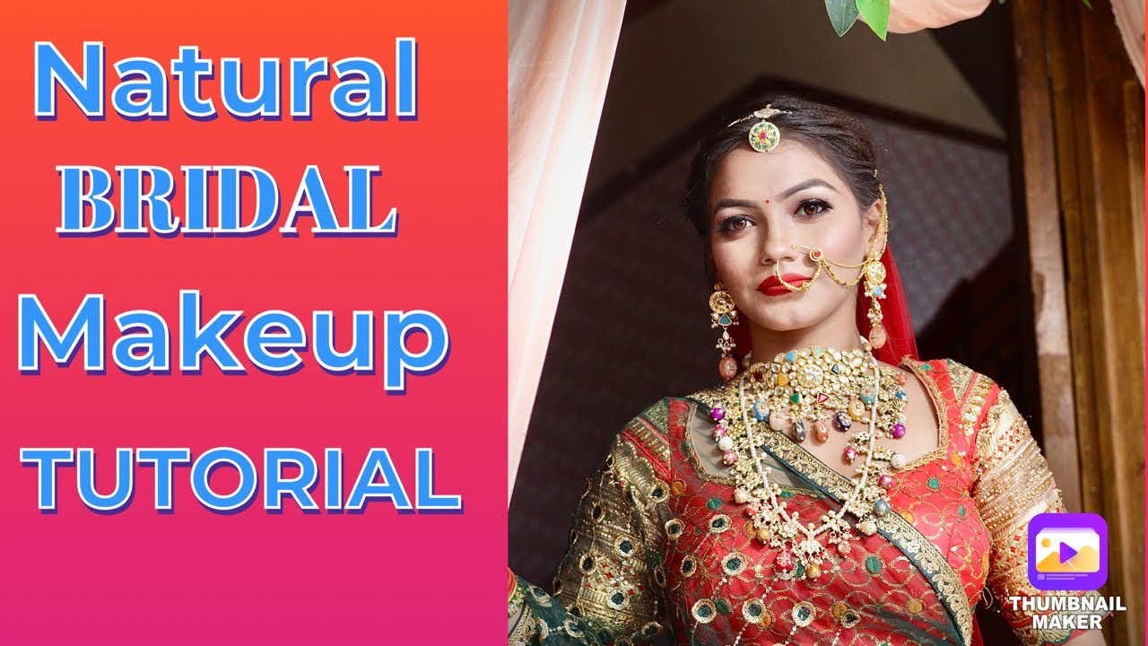 Natural bridal makeup tutorial//Simple bridal makeup//HD makeup//Step ...
