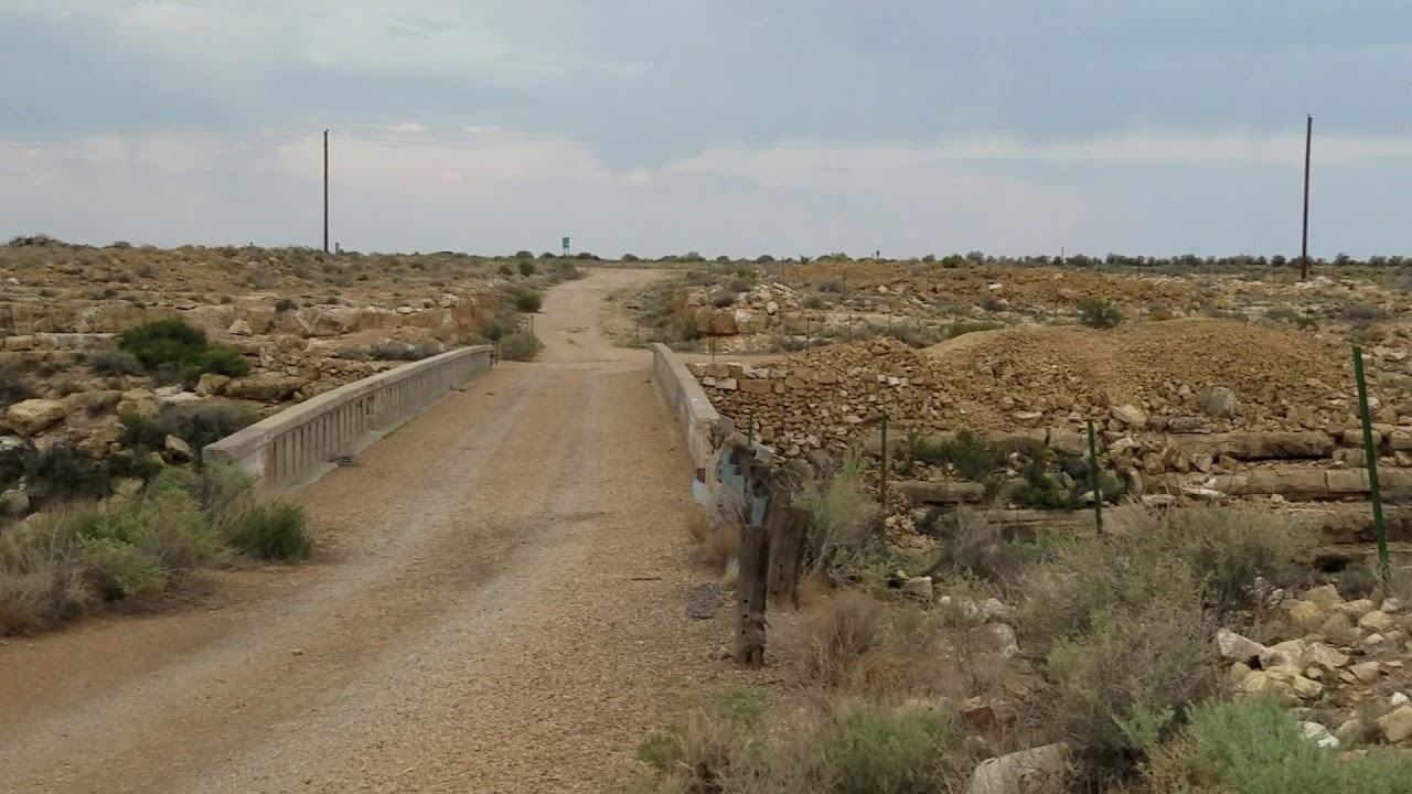 Route 66: Very Old Bridge at Abandoned Two Guns Trading Post Arizona ...