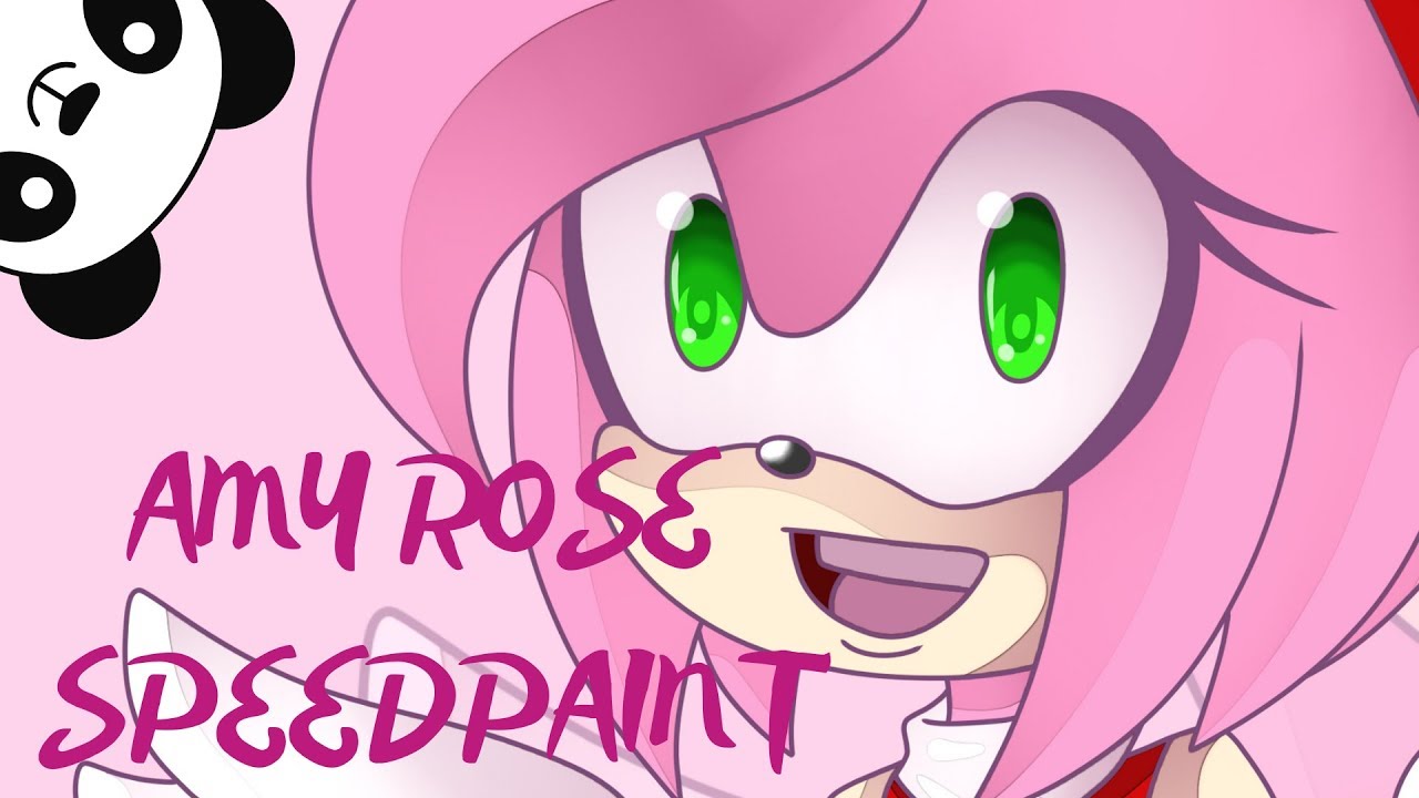 Amy Rose Speedpaint - YouTube