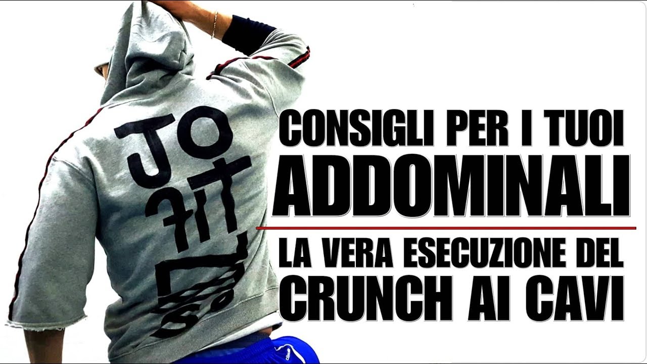 ADDOMINALI di PIETRA col CRUNCH ai CAVI ⚫ GUIDA COMPLETA all' ESERCIZIO ...