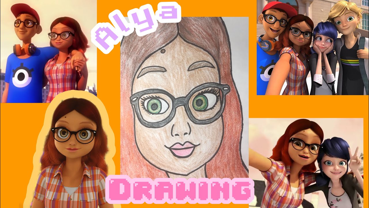MIRACULOUS SERIES: ALYA SPEED DRAWING *AESTHETIC* - YouTube
