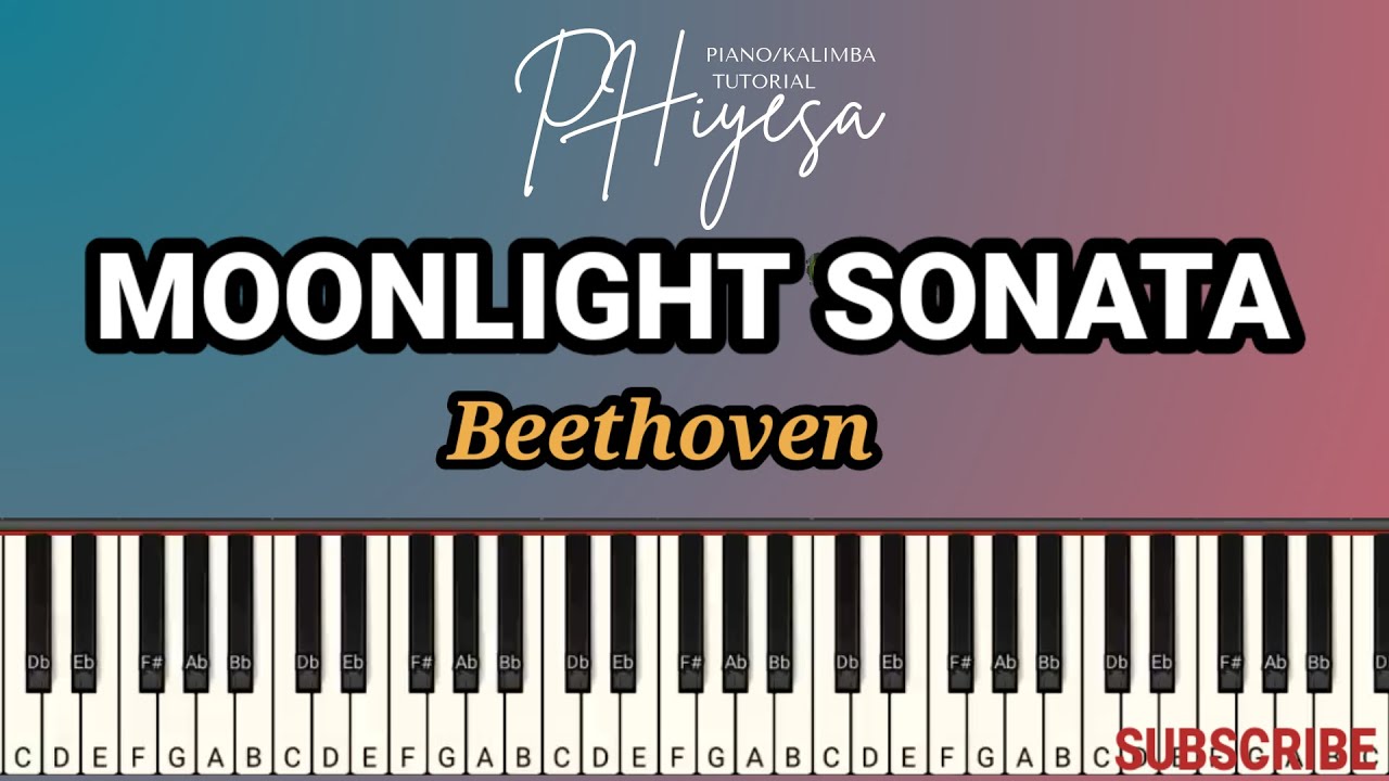 Moonlight Sonata - Beethoven | Easy Piano Tutorial | Synthesia - YouTube