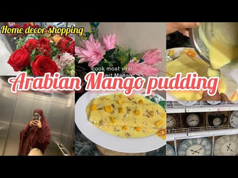 🥭 Mango Arabian bread pudding 🍕Mango dessert recipe || Home decor shopping|| - YouTube
