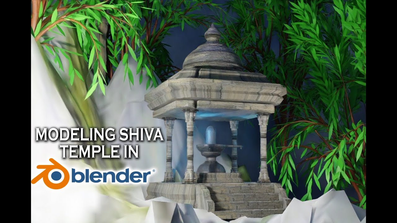 MODELLING SHIVA TEMPLE IN BLENDER - YouTube