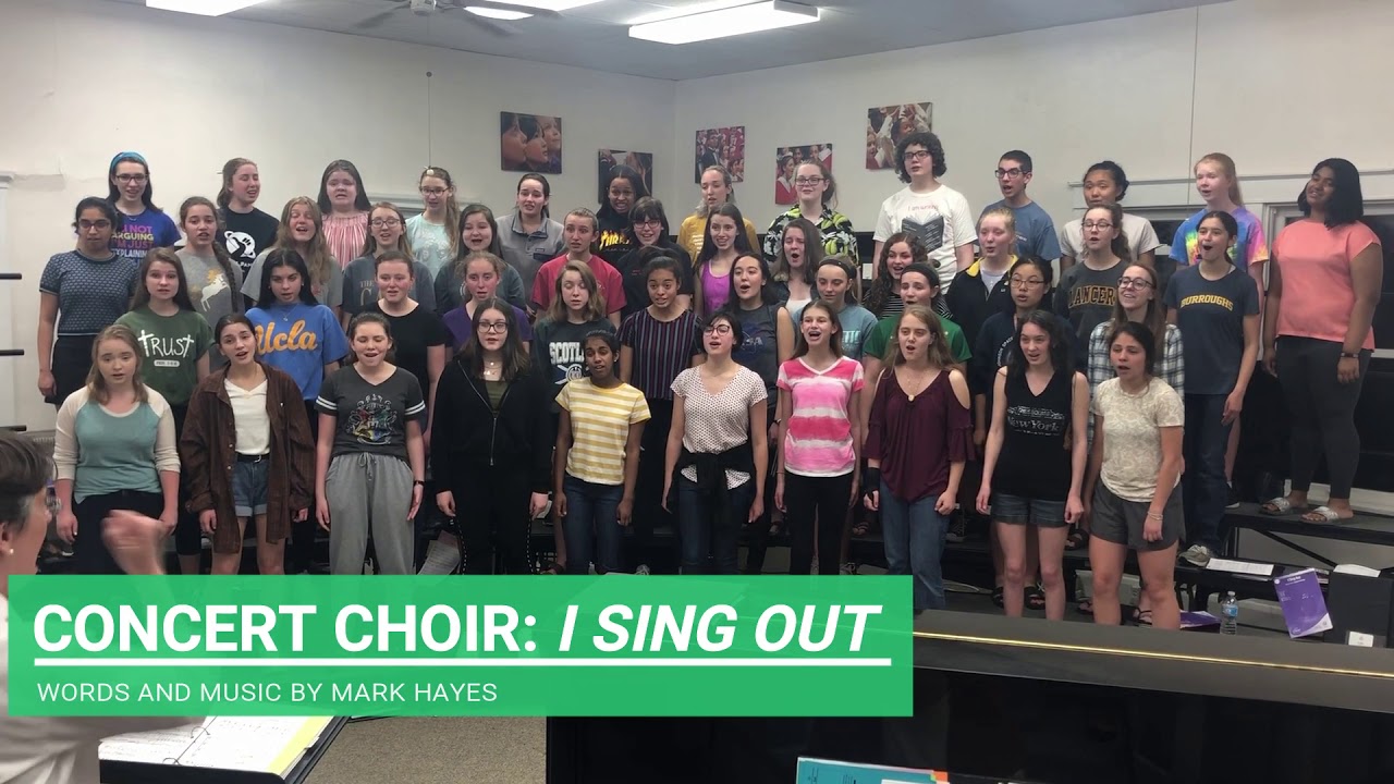 Concert Choir 2019 - I Sing Out - YouTube