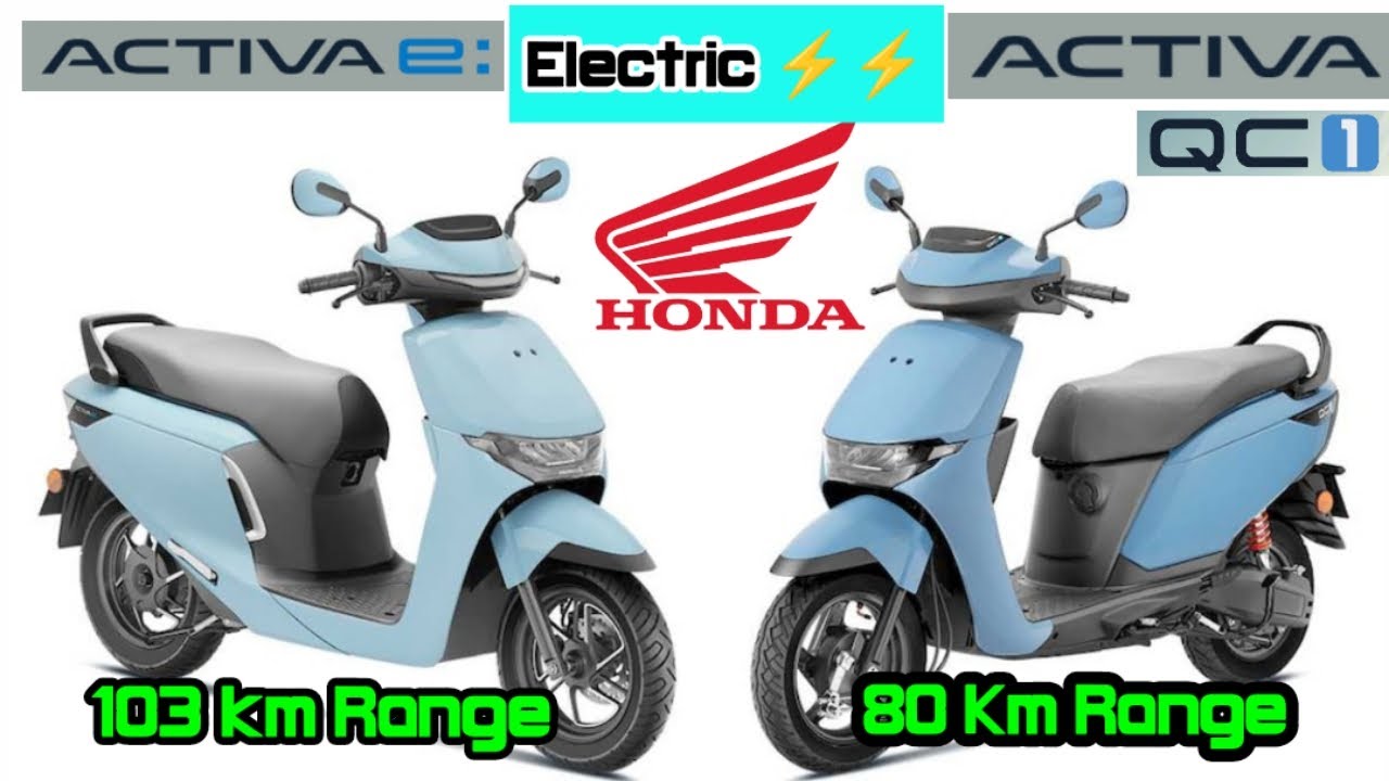 Honda Electric Scooter Launched Activa E | Activa QC 1 2025 Model ...