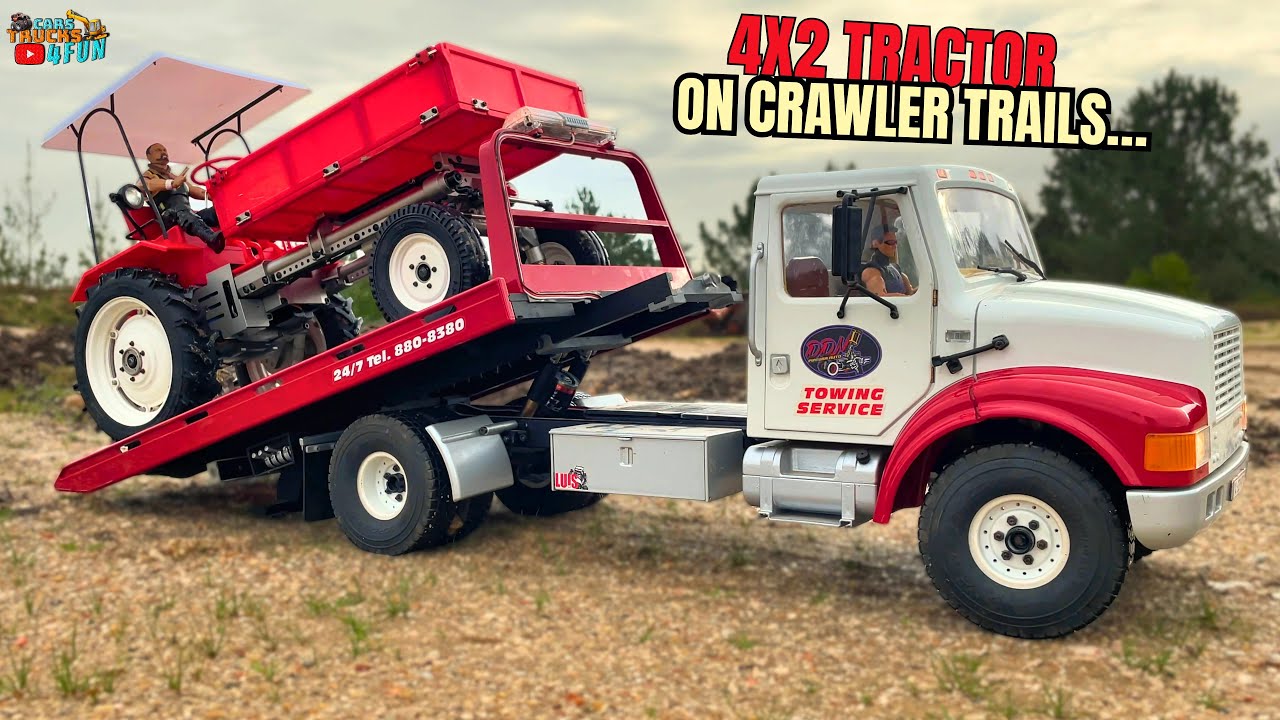 CAN A 4x2 TRACTOR GO ON CRAWLER TRAILS !? | King Kong RC Donkey ...