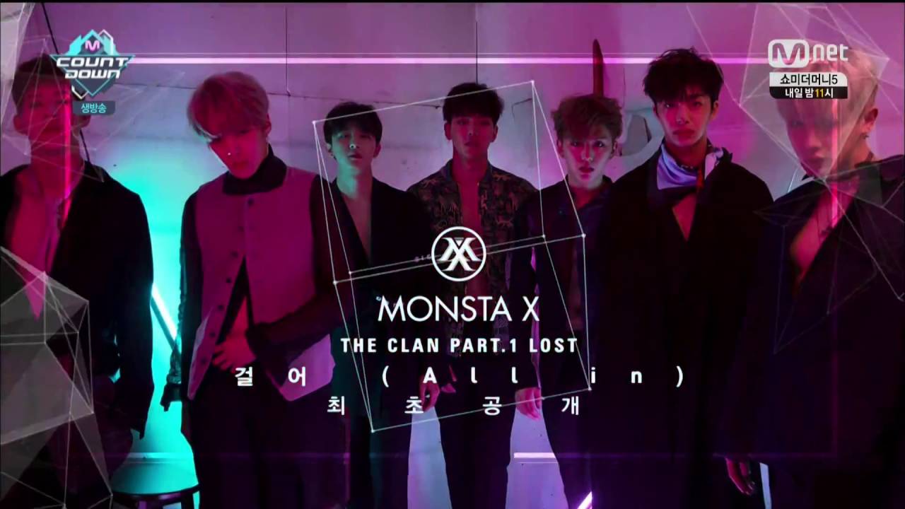 Live HD | 160519 MONSTA X "걸어 (All in)" (Comeback Stage) @ MNET 엠! 카운트 ...