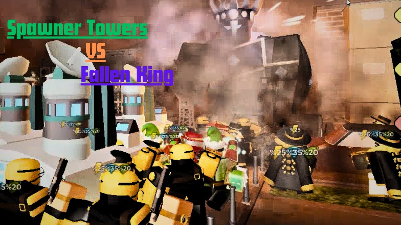 Spawner Towers ONLY VS Fallen King! | Tower Defense Simulator | Roblox ...