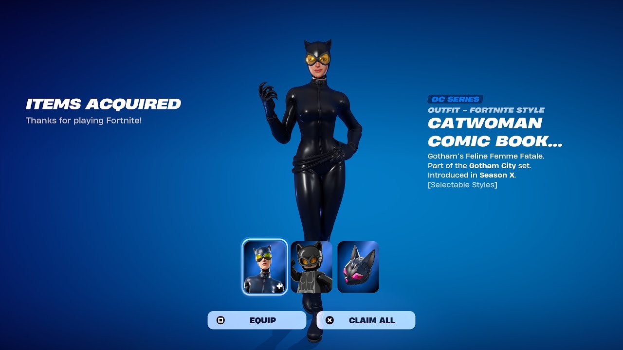Fortnite Catwoman Zero Skin Code - YouTube