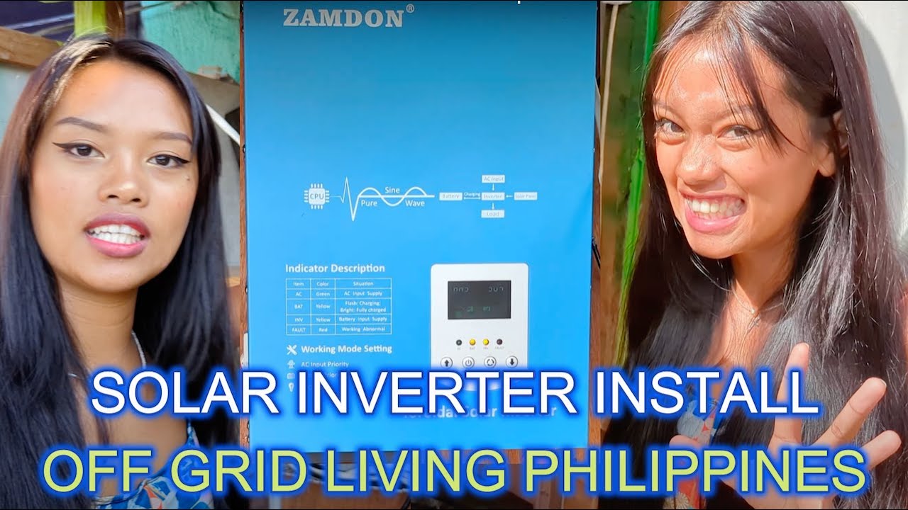 🇵🇭 NEW SOLAR PANEL SYSTEM INVERTER UNBOXING & INSTALL! Off Grid Island ...