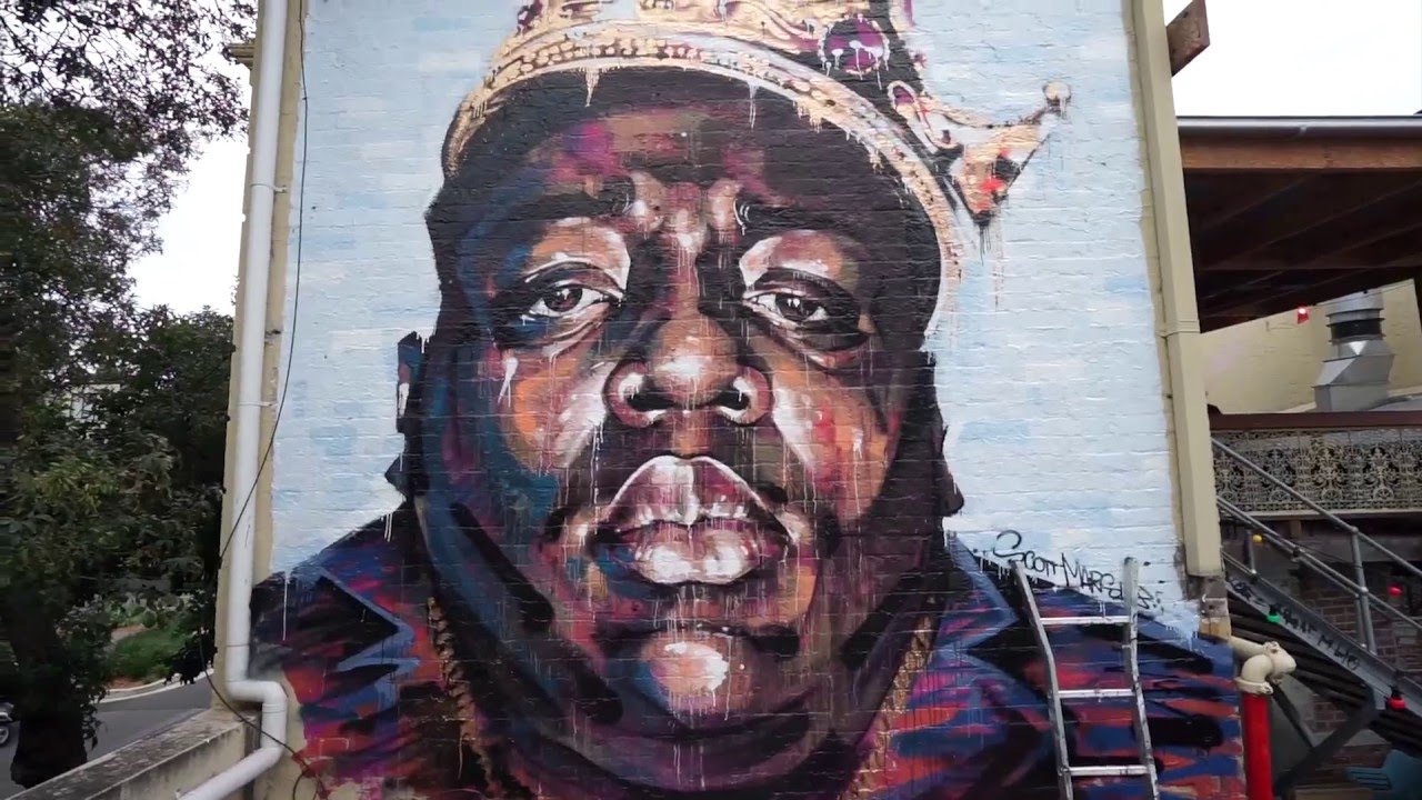 Scott Marsh - Notorious B.I.G Mural - YouTube