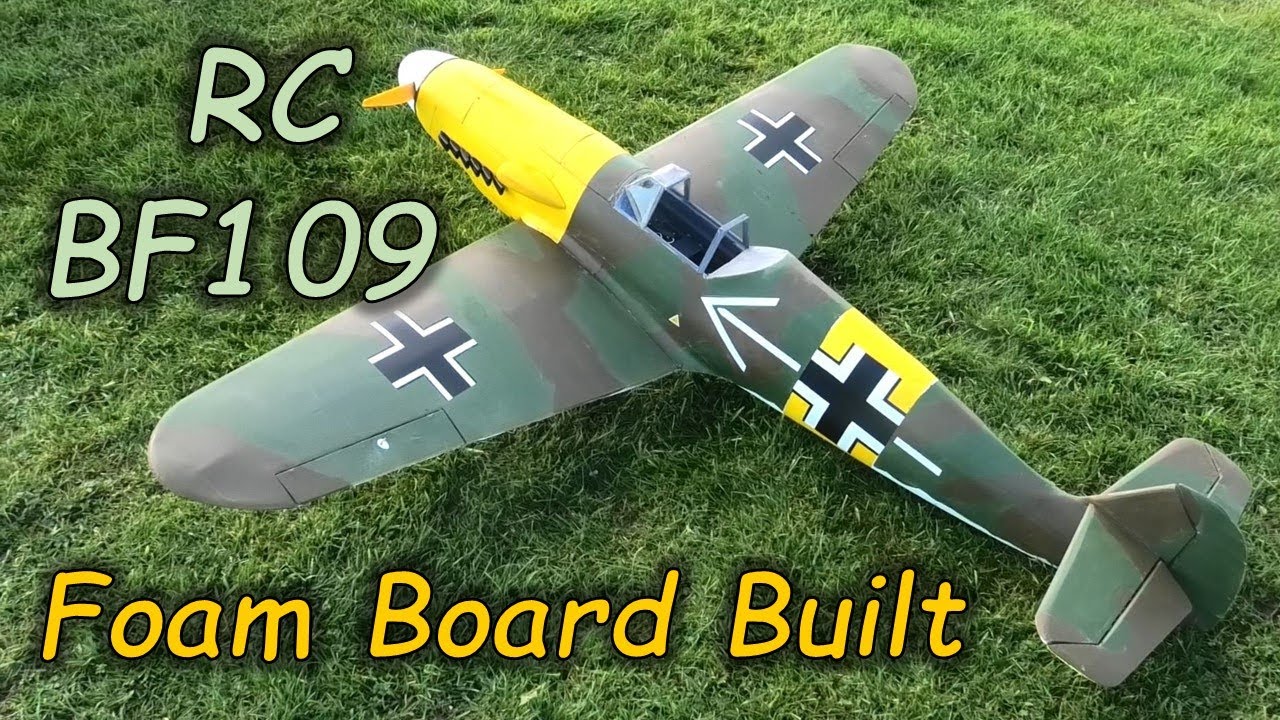 RC Messerscmitt Bf 109 - Depron & Foam Board made - YouTube