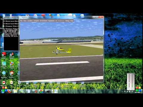 FlightGear and Matlab without Simulink, Mathworks Demo with Dragonfly ...