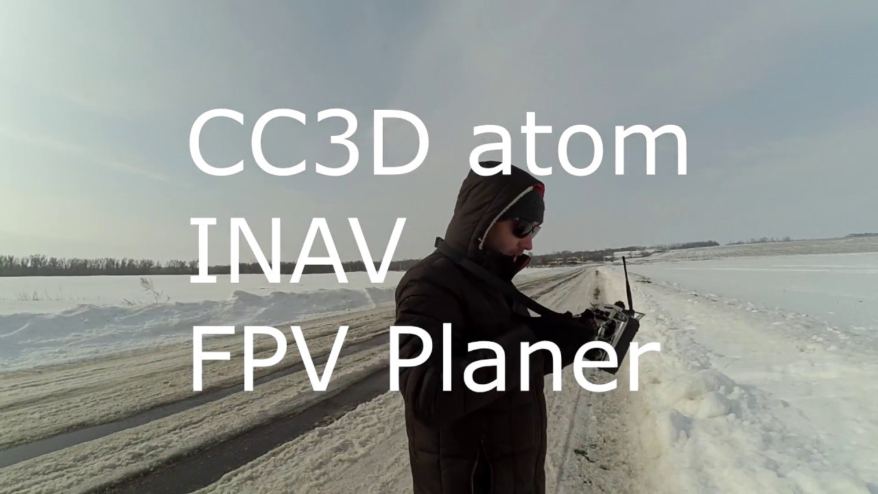CC3D с прошивкой INAV на самодельном планере1200мм - YouTube