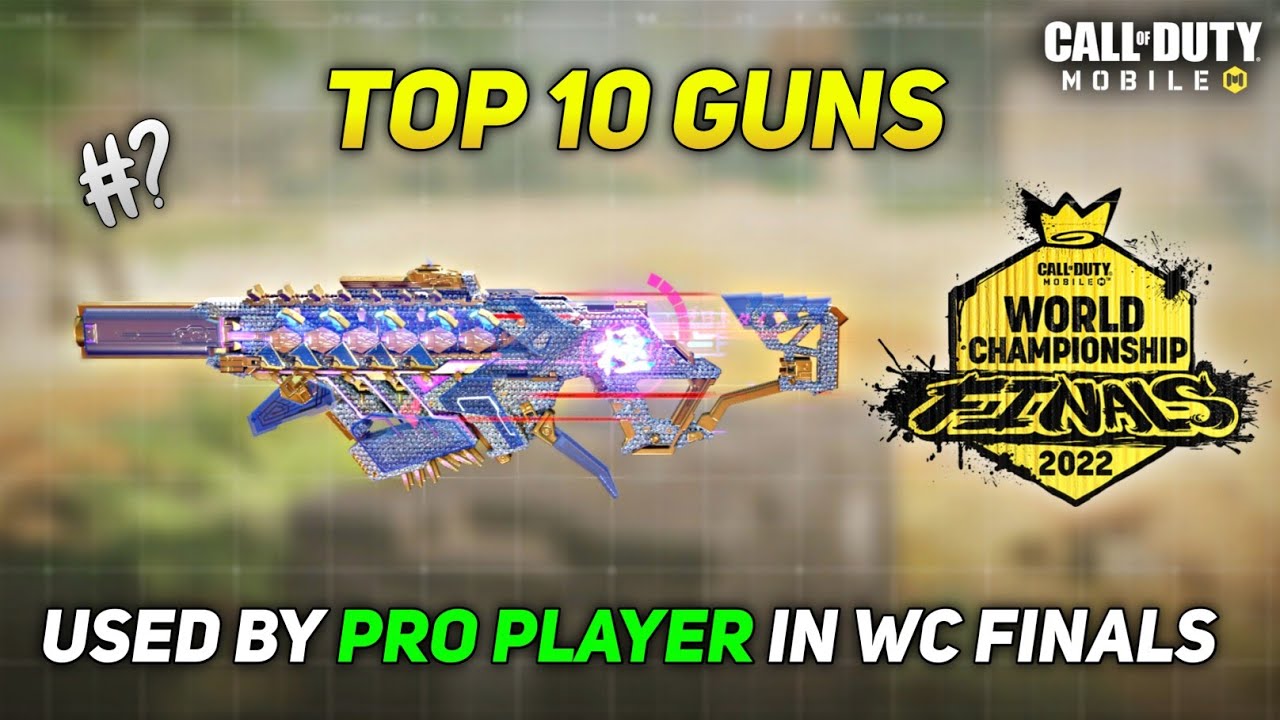 Top 10 weapons which were used by Pro players in World Championship ...