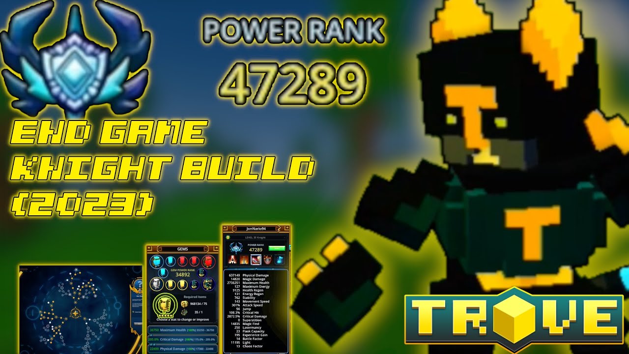 Knight's Speed Build For End Game! (Trove 2023-2025) - YouTube