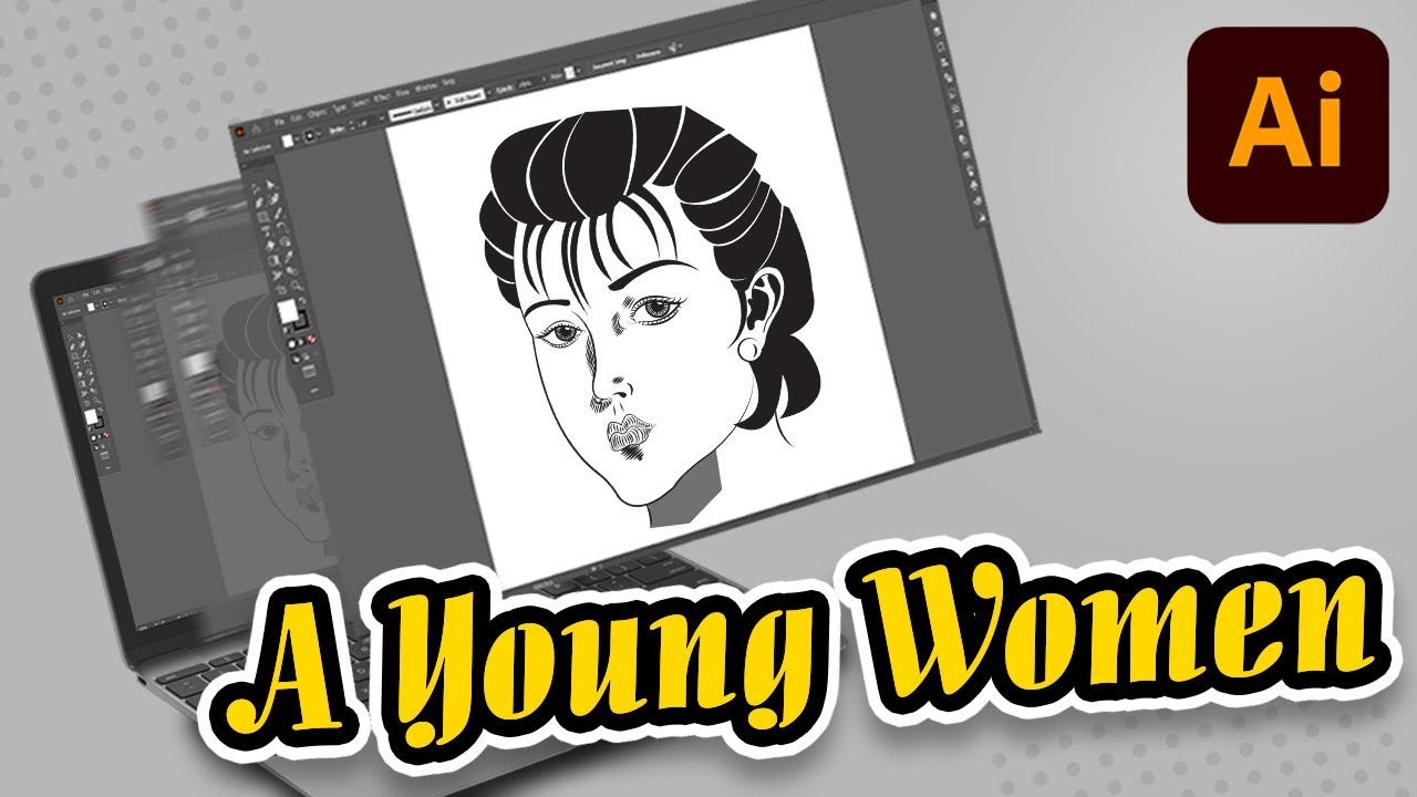 A Young Women (Adobe illustrator)......... - YouTube